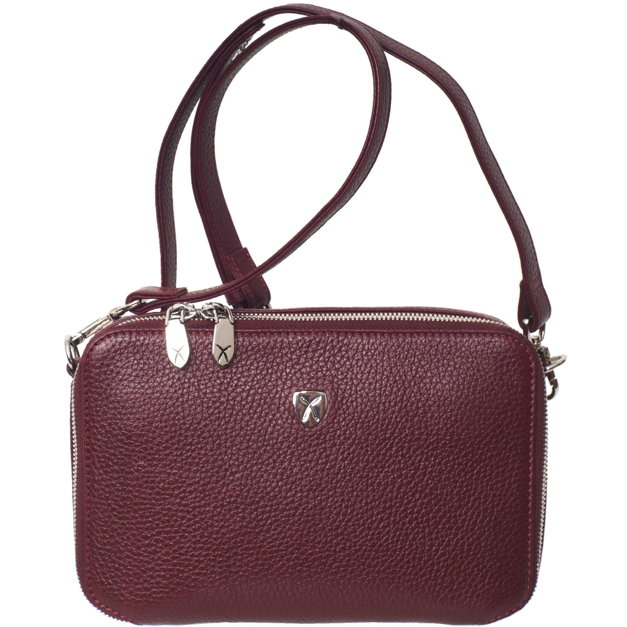 Handtasche Leder bordeauxrot | Corf Offermann